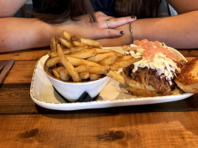 A sandwich that requires both hands and possibly a bib &ndash; the kind of meal that makes you grateful for whoever invented napkins.