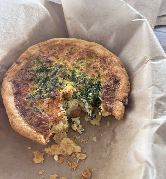 This quiche has that perfect balance of flaky crust and creamy filling that makes you want to start a slow clap.