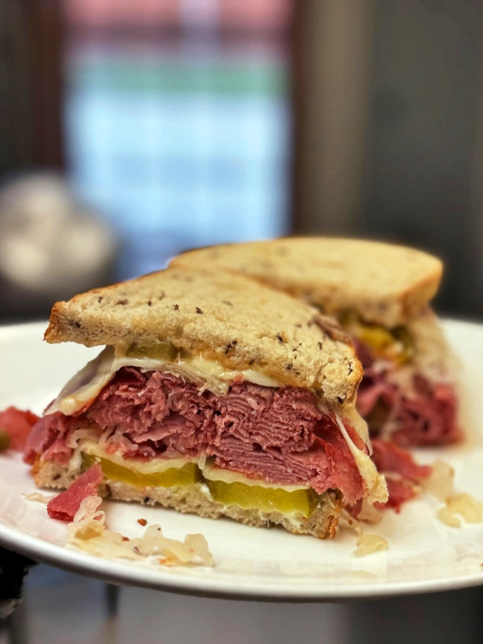 The Reuben sandwich&mdash;where corned beef and sauerkraut perform a perfectly choreographed dance of savory and tangy.