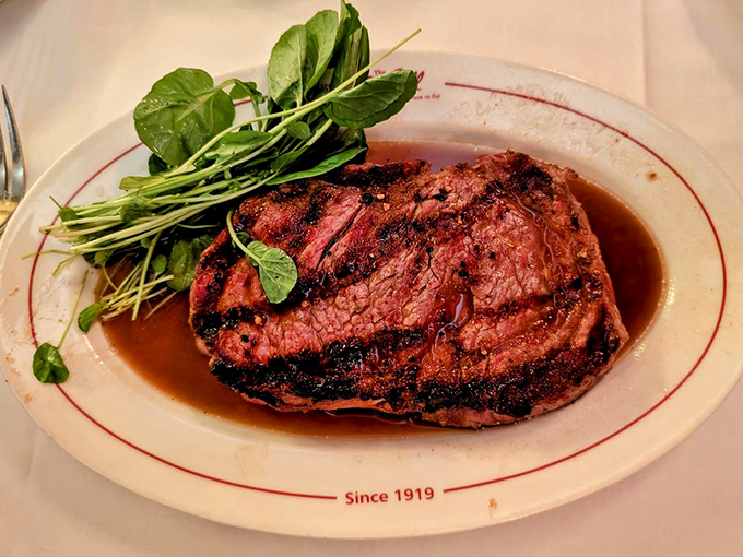 This ribeye doesn't need special effects &ndash; its perfect char and rosy interior create all the drama you need on a plate.