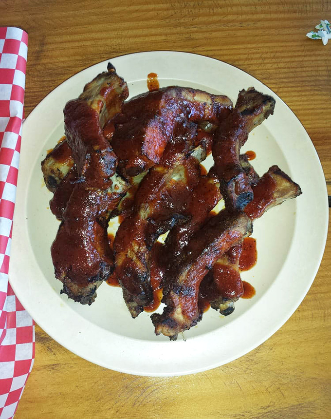 These ribs have achieved the perfect balance between tender and toothsome &ndash; barbecue nirvana achieved.