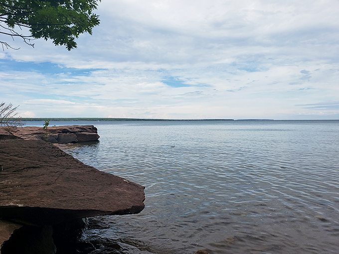 Mother Nature's infinity pool. These ancient red rocks have been perfecting their poses for millennia, creating natural platforms for contemplating life's big questions.