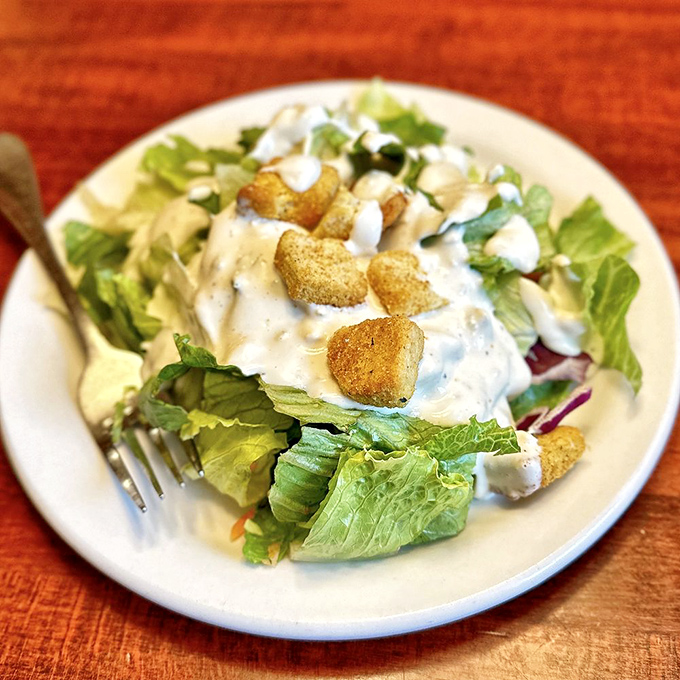 A salad that actually deserves to be called a meal. Those house-made croutons aren't just participating&mdash;they're stealing the show.