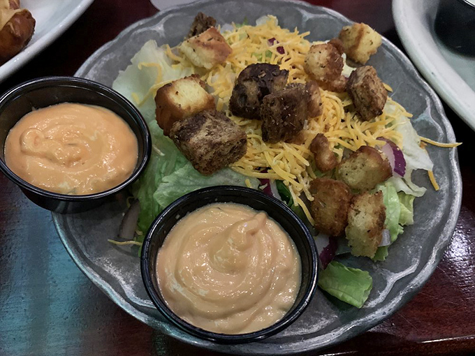 Fresh greens get the royal treatment here, proving that healthy eating doesn't have to sacrifice flavor or fun.