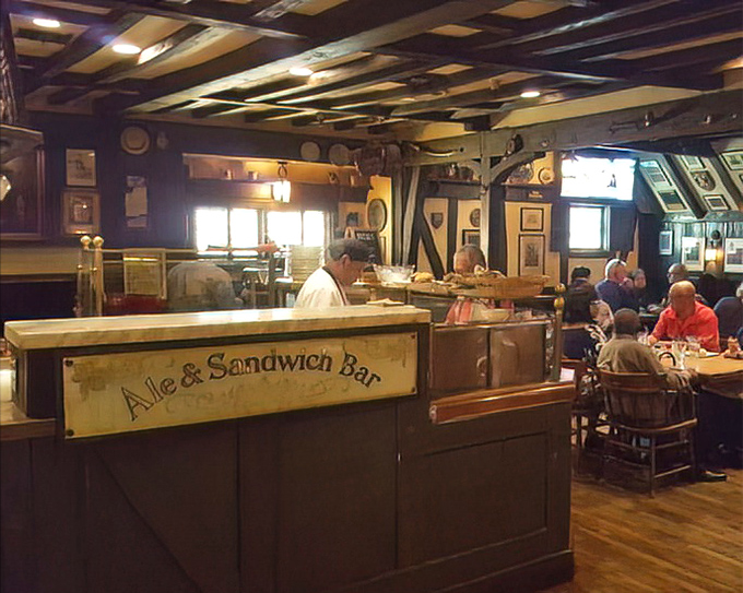 The Ale & Sandwich Bar isn't trying to be trendy—it's been perfecting the art of casual comfort long before "gastropubs" were even a thing.