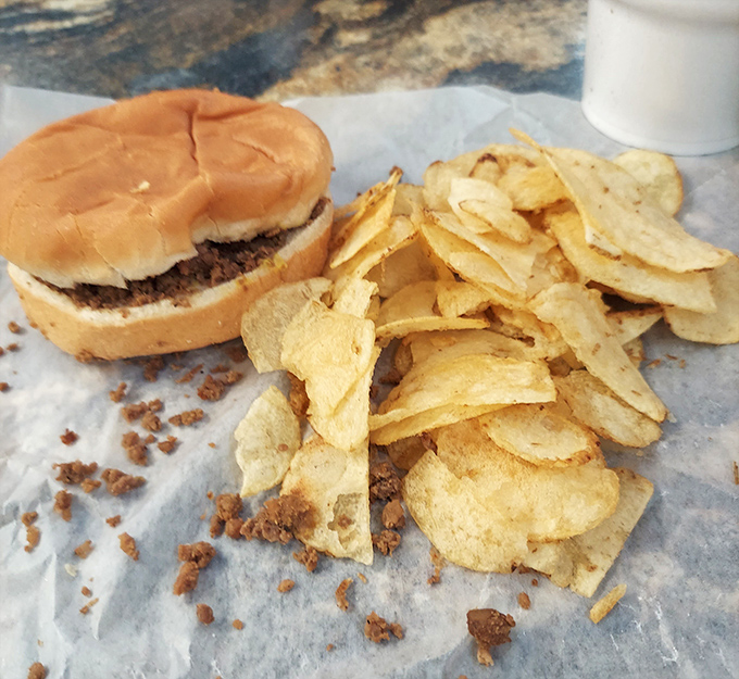 The classic combo that's launched a thousand road trips. This humble sandwich and crispy chips duo outshines many fancier meals. 