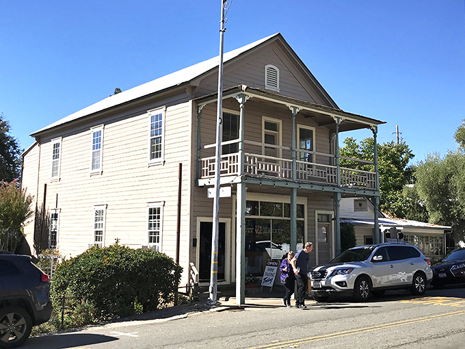 Classic white clapboard with a welcoming porch—this shop invites you in for a leisurely browse, proving some of California's best treasures aren't kept in bank vaults.