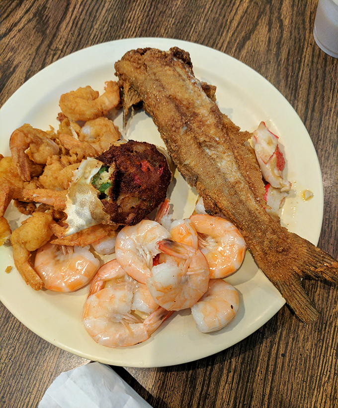 The seafood platter that answers the eternal question: "Why choose one when you can have it all?"