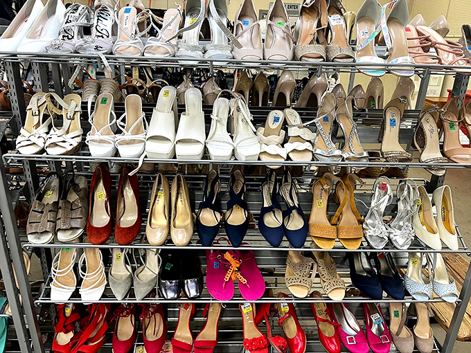 Cinderella didn't have this many options. From practical flats to party-ready heels, the shoe section is a podiatrist's dream and a shopaholic's paradise.