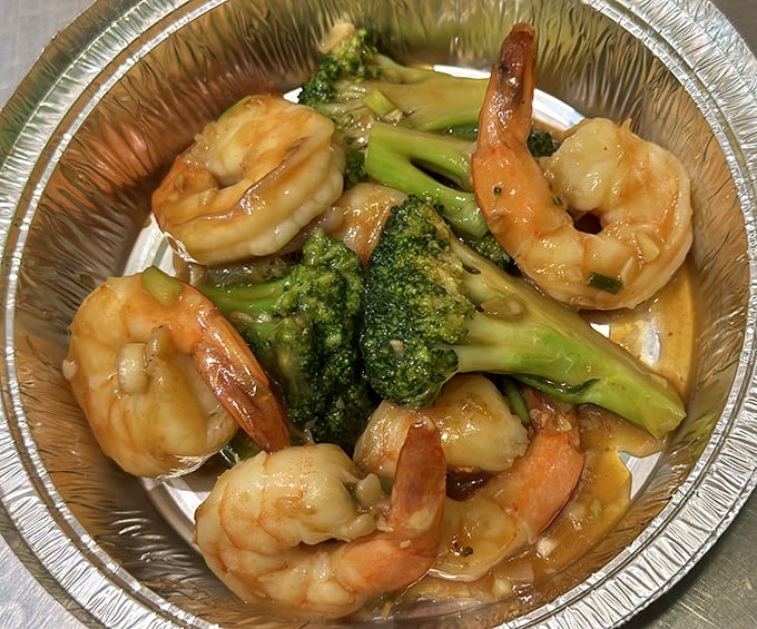 Shrimp and broccoli that proves vegetables can hang with the cool kids. A simple dish elevated by perfect execution and balanced seasoning.