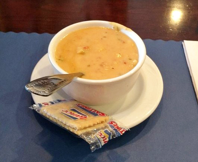 Shrimp corn chowder so rich and satisfying, it could warm hearts on the coldest Ohio day.