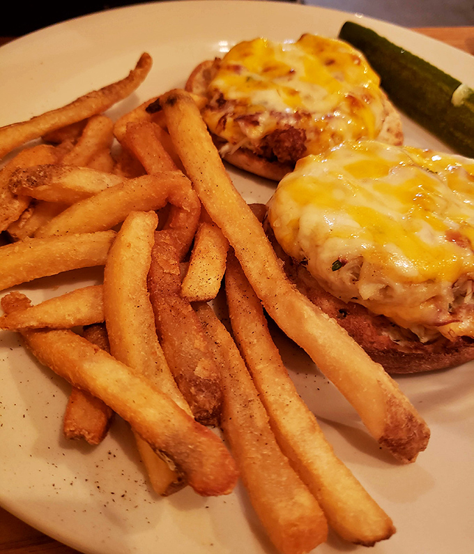 French fries so perfectly golden they deserve their own retirement account. Crispy on the outside, fluffy inside—the potato's highest calling.