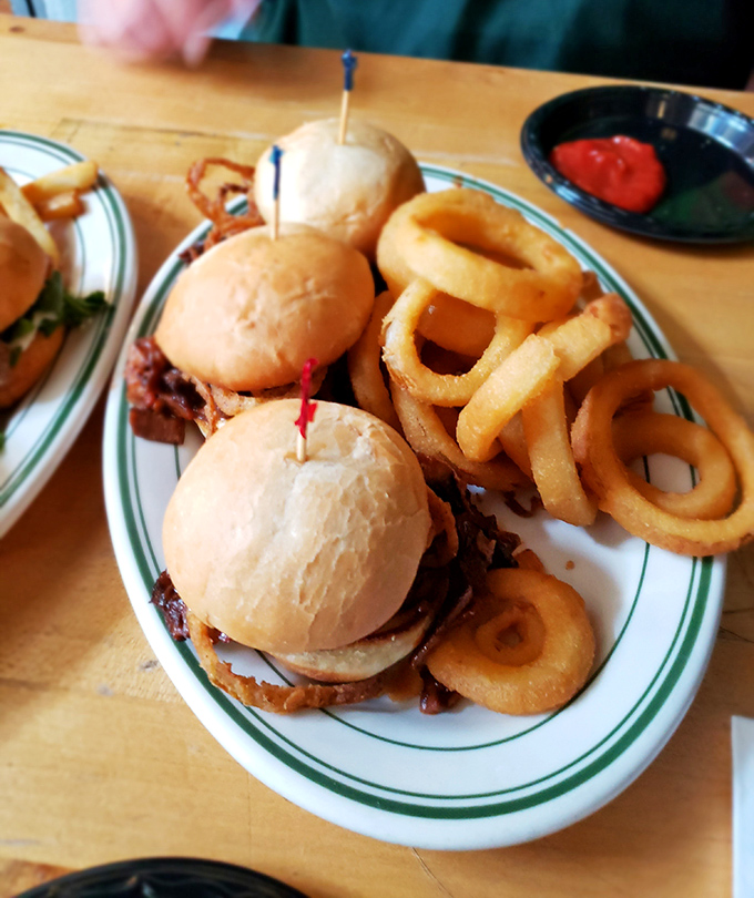 Mini burgers that pack maximum flavor punch, perfect for sharing or keeping entirely to yourself without any guilt whatsoever.