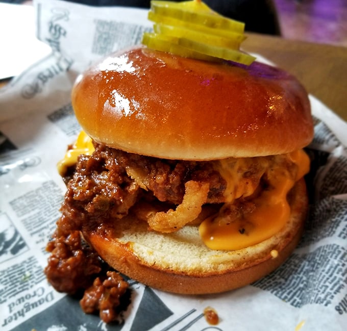 Not your cafeteria lady's sloppy joe! This magnificent mess of savory goodness and melty cheese demands both your attention and your appetite.