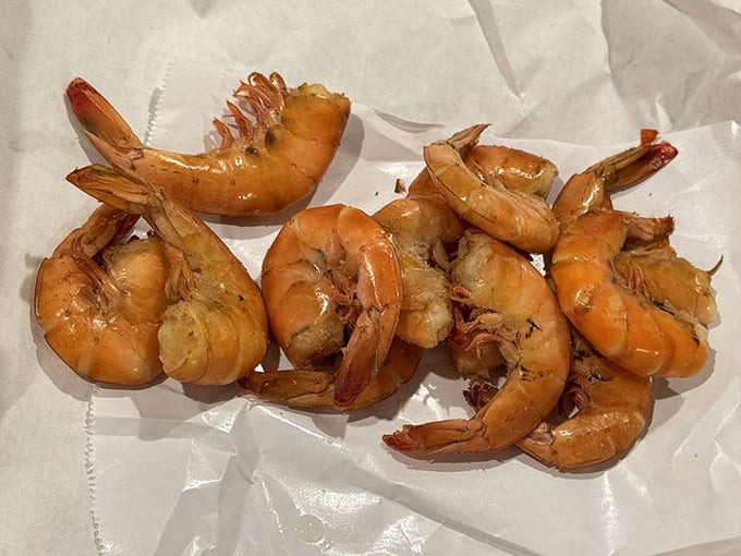 These shrimp got the full spa treatment &ndash; smoke-bathed until they achieved their gorgeous amber glow.
