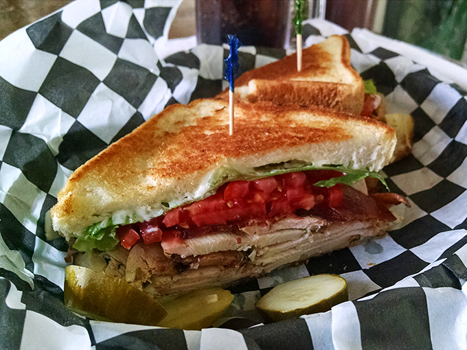 Even the turkey gets the smoke treatment at Harvey's. Layered with fresh veggies between toasted bread, it's the club sandwich that other clubs aspire to join.