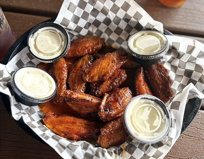 These wings didn't just get smoked, they got a full spa treatment before their crispy transformation.