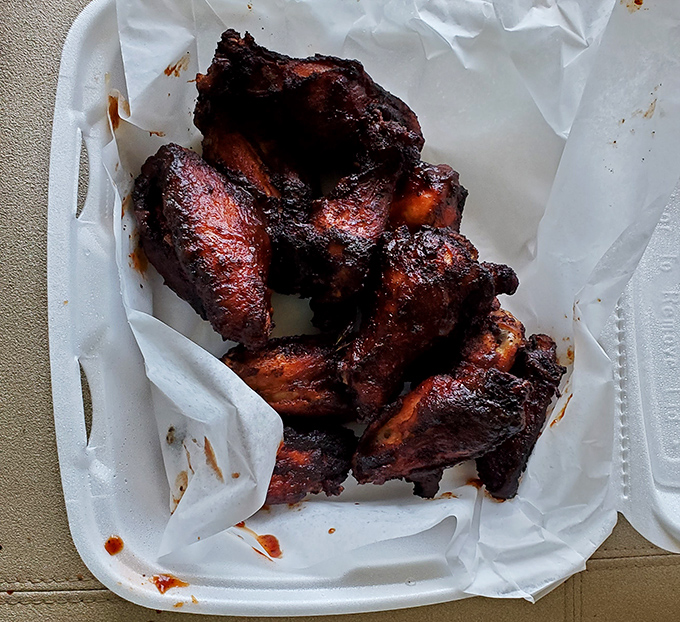 These wings have achieved barbecue nirvana &ndash; deeply smoked, perfectly lacquered, and absolutely worth the drive from anywhere in Pennsylvania.