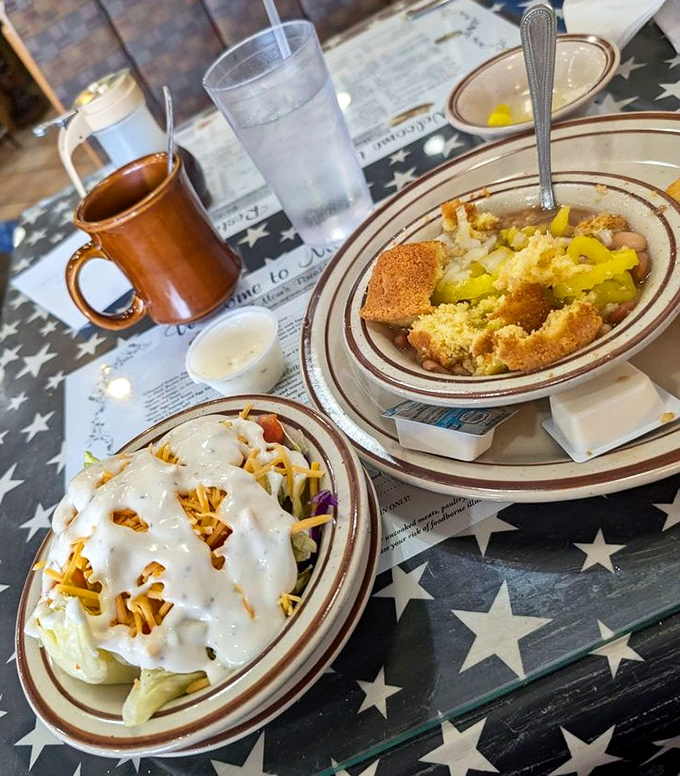 Soup beans with cornbread &ndash; comfort food that would make your grandmother nod approvingly from her kitchen window.