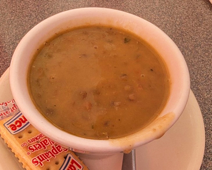 Soup that looks like someone's secret recipe finally escaped from the family vault.