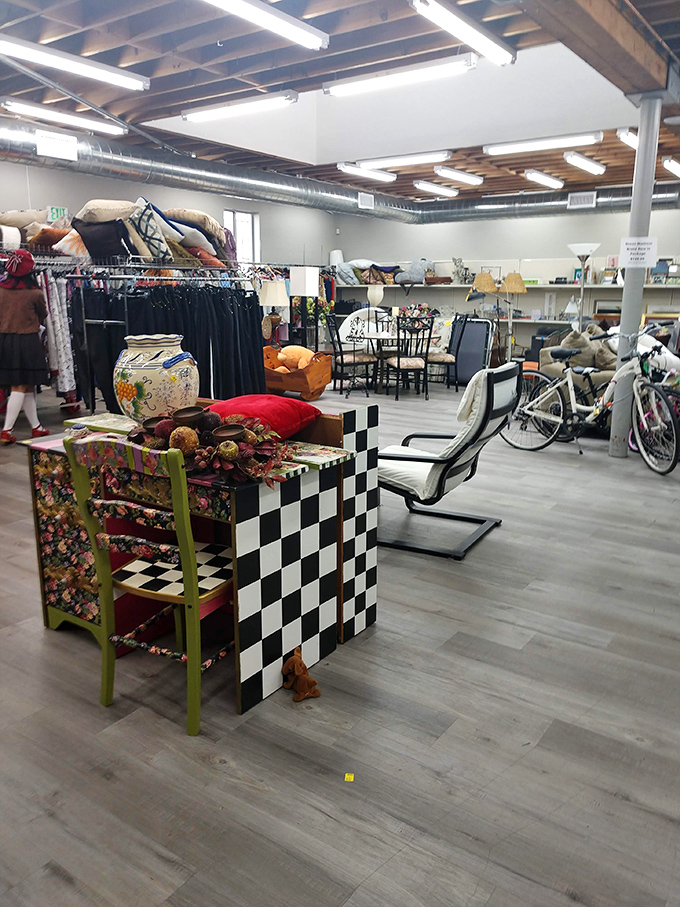 The spacious layout makes treasure hunting a pleasure rather than a contact sport, with room to actually see what you're considering.