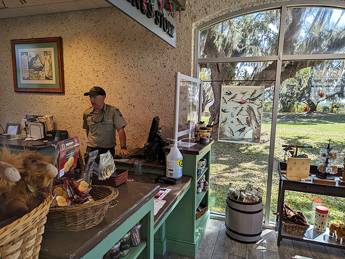 The modern-day trading post offers souvenirs slightly more practical than dysentery or scurvy, the fort's original complementary gifts.