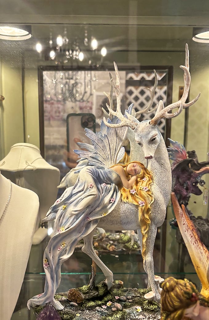 Fantasy meets craftsmanship in this ethereal deer figurine. Not your grandmother's knickknack shelf material&mdash;unless your grandmother was secretly magical.