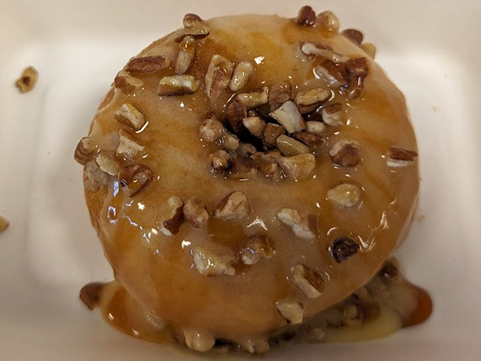 The maple-pecan masterpiece that makes you question why anyone would ever choose a bran muffin when this exists in the world. 