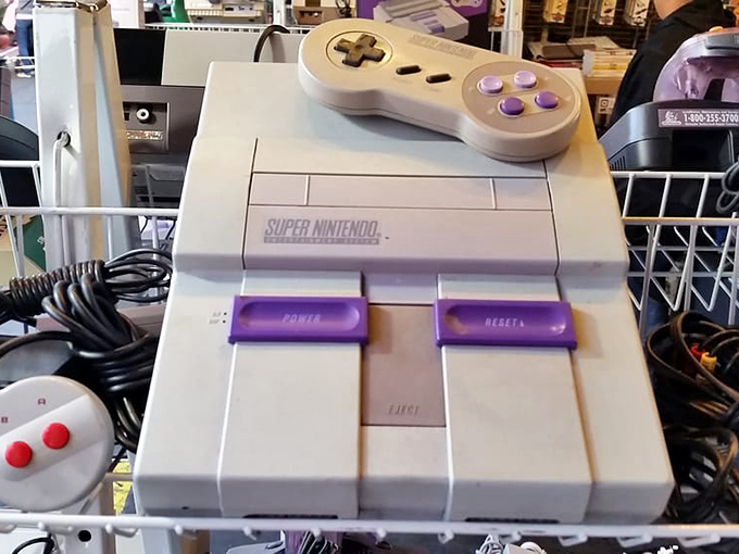 Gaming gold! A pristine Super Nintendo&mdash;the machine that taught an entire generation the meaning of "just one more level."