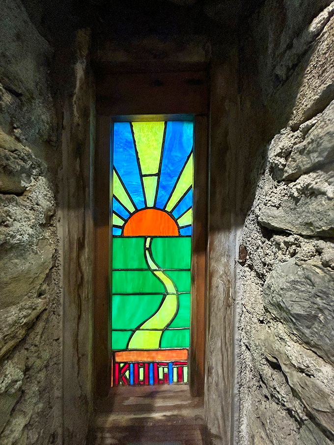 Castle artwork that transforms ordinary walls into windows to a more chivalrous time.