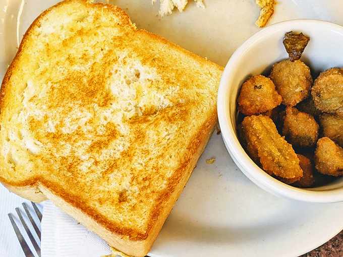 Texas toast and fried okra: sometimes the simplest combinations create the most memorable meals.