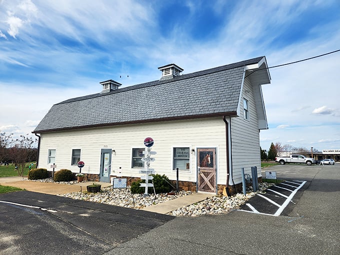 This unassuming white barn holds stories from the Cold War era, a reminder that history often hides in plain sight.