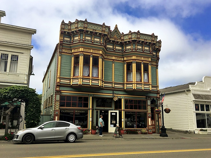 Chapman's Bookery proves that even Ferndale's commercial buildings got the memo about architectural flair&mdash;no boring storefronts allowed in this Victorian village.