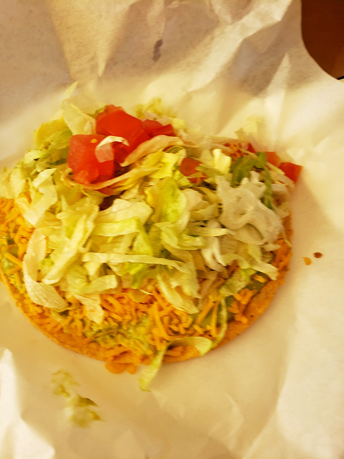 This open-faced masterpiece is what happens when a tostada meets true craftsmanship. Layers of flavor that deserve their own documentary series.