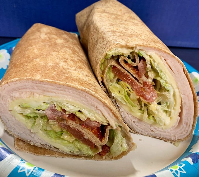 When a wrap is done right, it's a portable masterpiece. This turkey creation proves good things come in cylindrical packages.