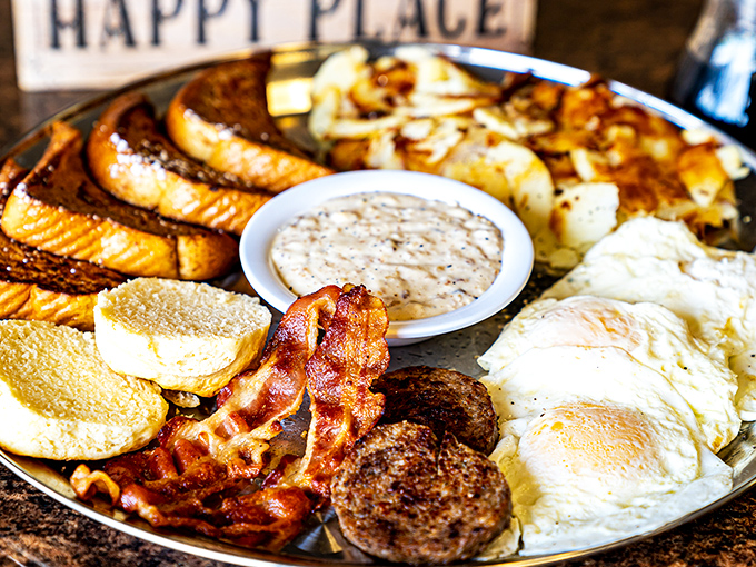 The "Ultimate Breakfast" isn't false advertising—it's a United Nations of morning favorites gathering for a summit on your plate.
