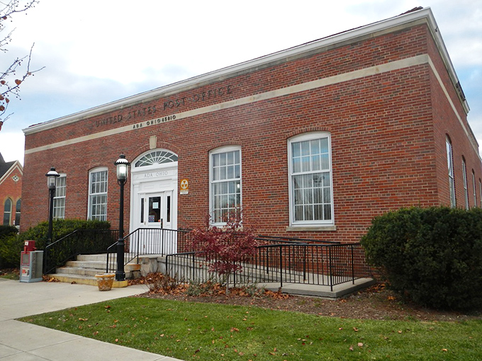 This isn't just a post office; it's Ada's brick-and-mortar connection to the wider world, delivering dreams one letter at a time.