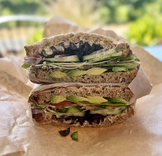 Even the veggie sandwich gets the royal treatment here. Proof that meatless doesn't mean joyless in the hands of sandwich artists.