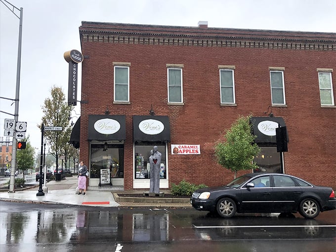 Veni's Sweet Shop stands ready to satisfy sugar cravings with old-fashioned treats, proving some pleasures never go out of style.
