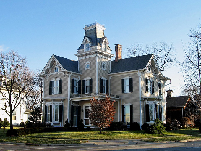 This Victorian beauty sports more gingerbread trim than your grandmother's holiday cookie platter, a confection of architectural delight.