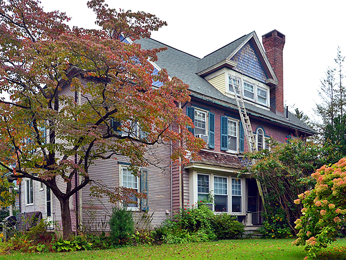 Fall foliage frames this Victorian beauty like nature's own Instagram filter&mdash;a reminder that some homes are meant to be admired, not just lived in.