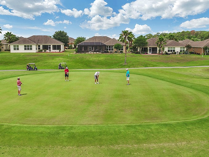 Golf in paradise &ndash; where every missed putt comes with a consolation prize of stunning views and the knowledge that snow shoveling is someone else's problem.
