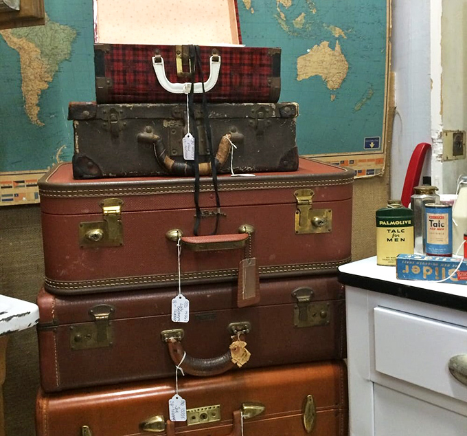 These well-traveled suitcases have seen more of the world than most of us, their leather worn smooth by adventures we can only imagine.