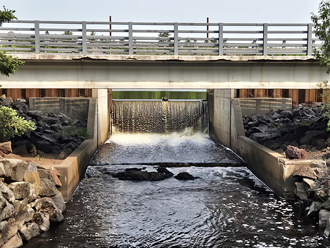 Engineering meets nature at this dam&mdash;a reminder that sometimes the most interesting relationships are between opposites. Water always finds its way.