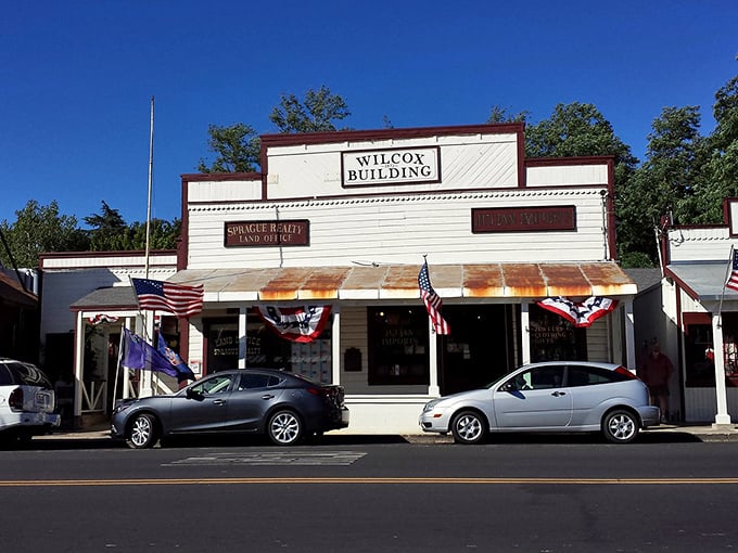 The Wilcox Building stands as a testament to when architecture had personality and storefronts weren't afraid of a little bunting.