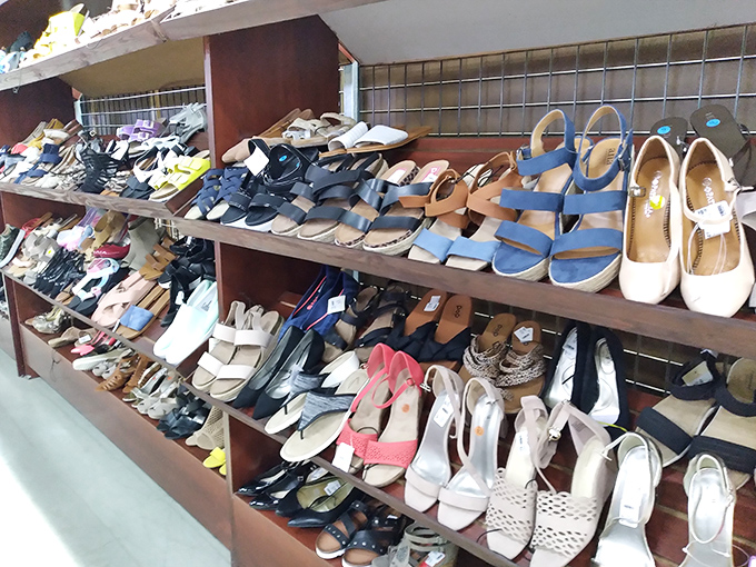 The shoe mountain that would make Imelda Marcos weep tears of joy, all at guilt-free prices.