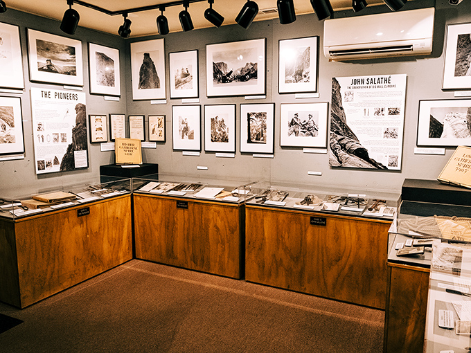 History displayed with the care of a grandmother showing off family photos. The Yosemite Climbing Museum preserves adventures that Instagram could never capture.