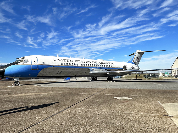 The museum's interior view reveals aircraft displayed with the care of precious artifacts, which, let's be honest, they absolutely are.