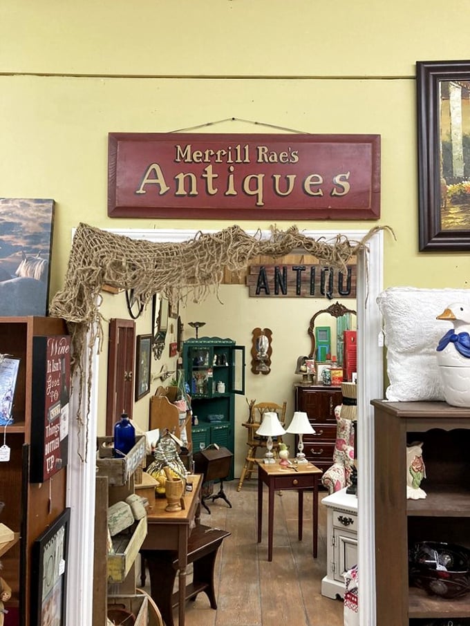 Step into Merrill Rae's world, where fishing nets frame doorways to rooms filled with carefully curated memories and possibilities.