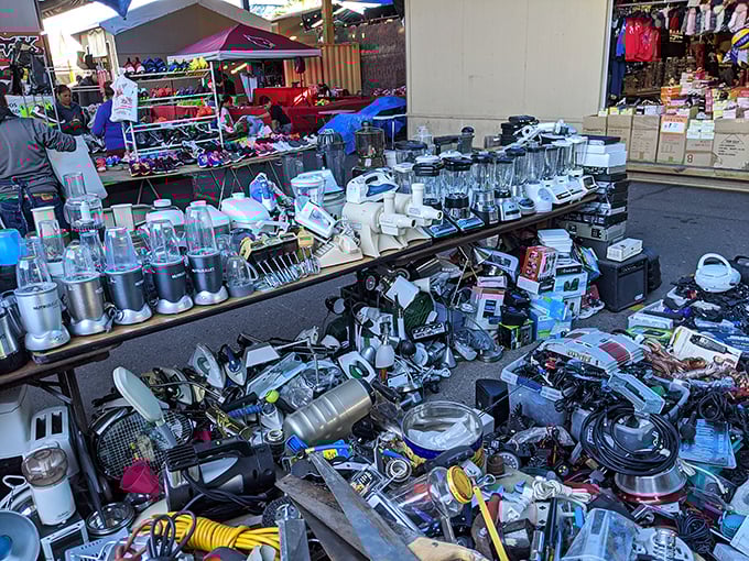 Kitchen appliance graveyard or culinary resurrection center? These blenders and mixers await second chances to whip, blend, and puree in new homes.